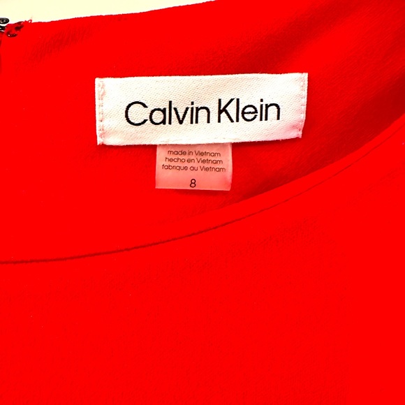 Calvin Klein | Dresses | Calvin Klein Red Dress | Poshmark